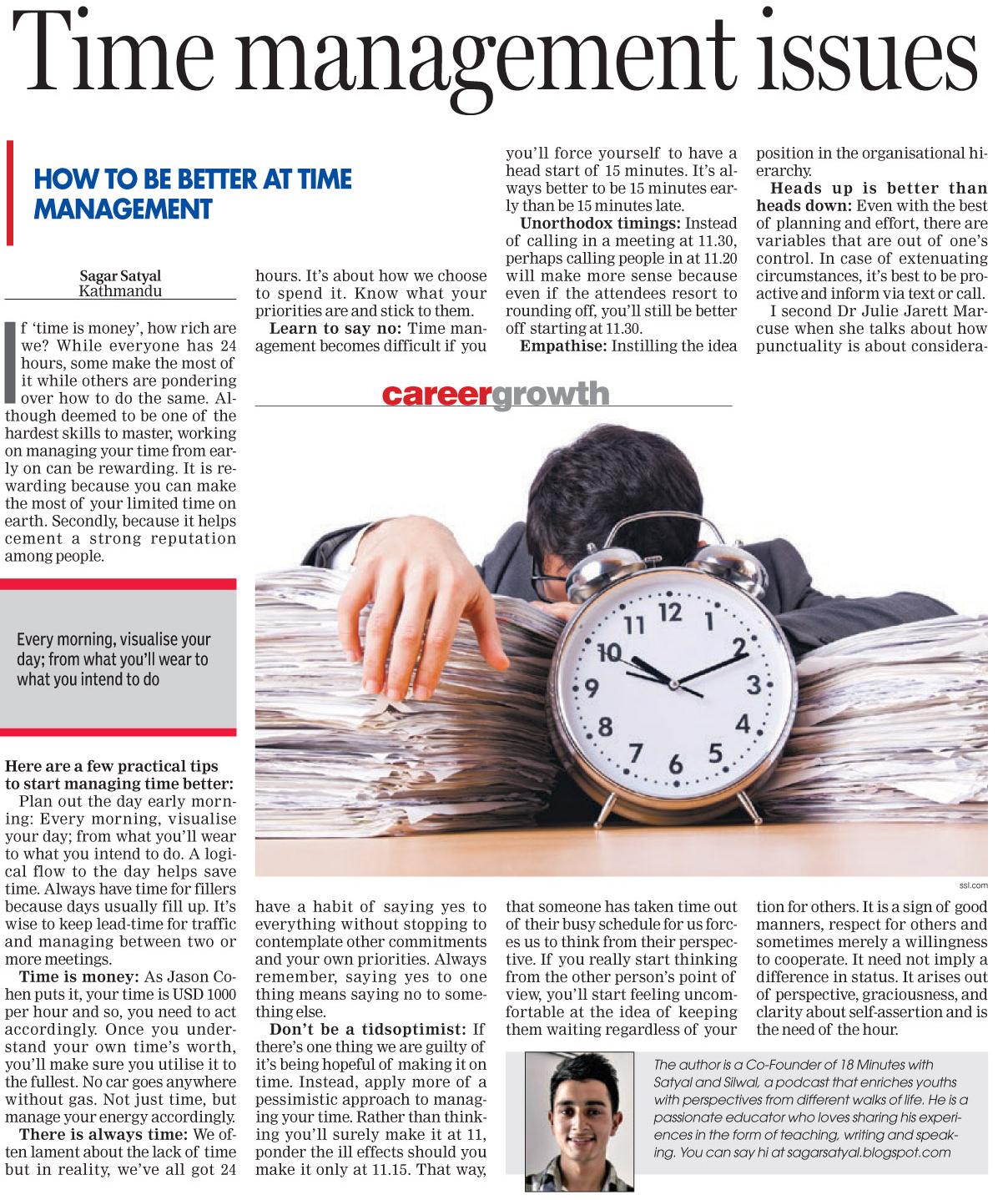 Time Management Issues | The Mindful Nepali